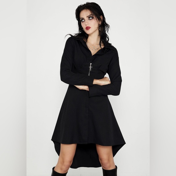 Disturbia | Dresses | Nwt Disturbia Bullet Corset Shirt Dress Us Size 8 ...